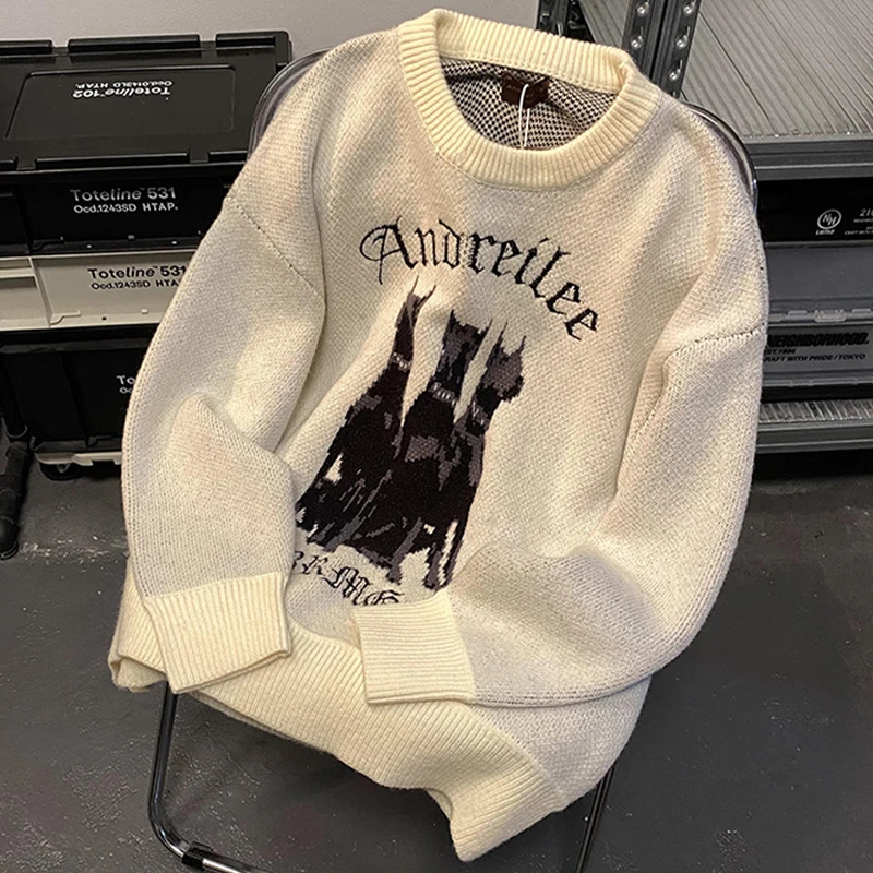 Suéter Vintage Doberman Dog Y2K para mujer, ropa de calle, jersey de ...
