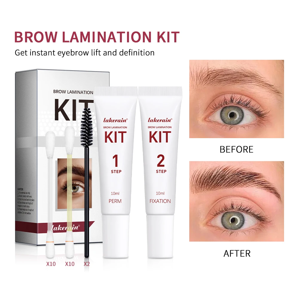 Brow Lamination Kit Semi-Permanent Lash & Brow Fixation Lash Perming ...