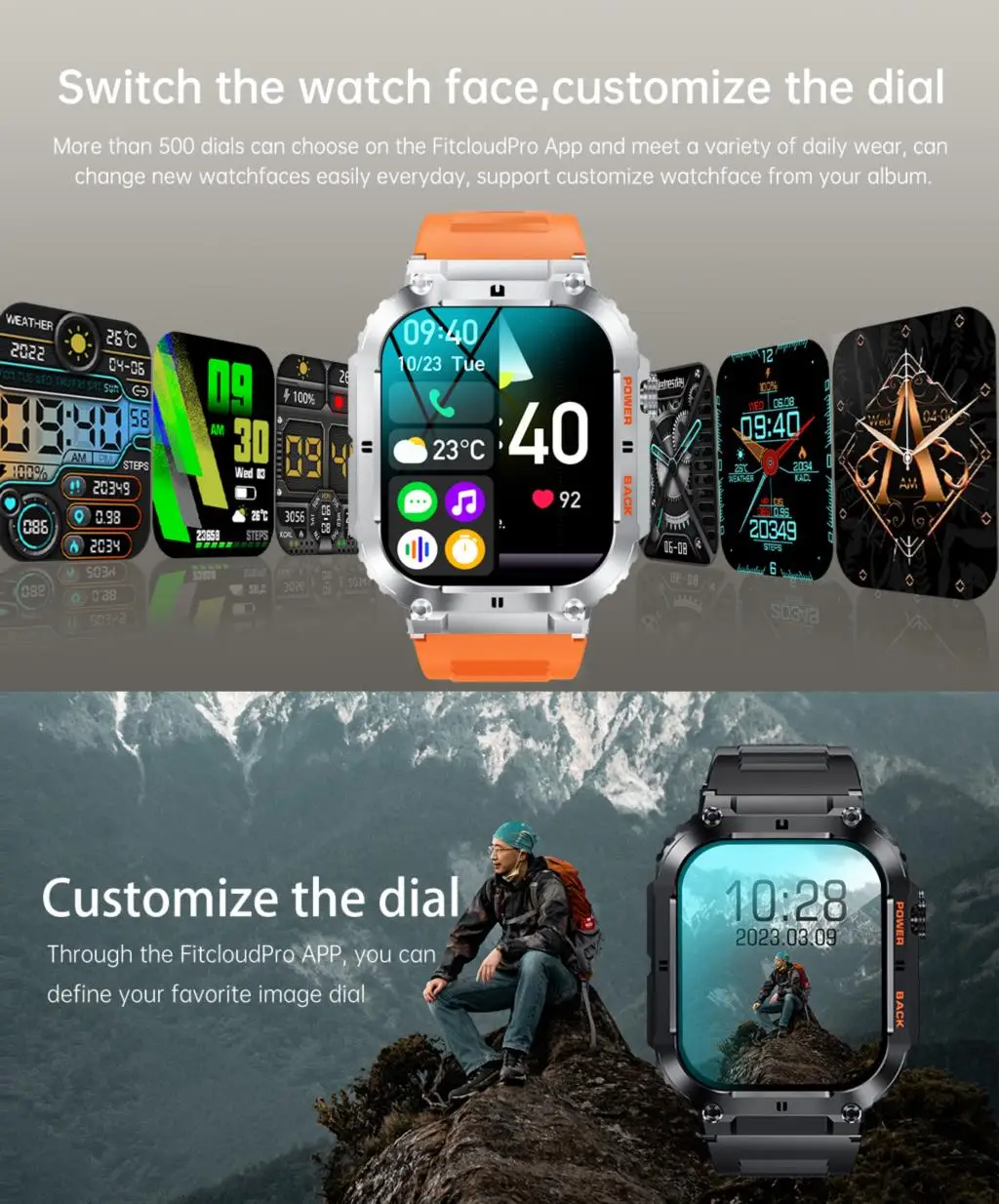 Okosóra NUBI K57 PRO, Bluetooth hívás, Pulzus, Kalória, Távkamera ...