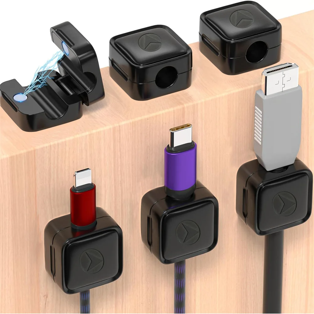 USLION-Clips-de-Cable-magn-ticos-soporte-de-Cable-ajustable-suave ...