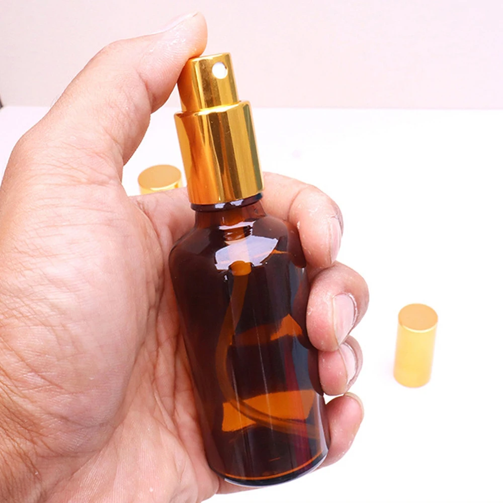 5/10/15/20/30/50/100ml Fine Mist Glass Spray Bottle Refillable Liquid ...
