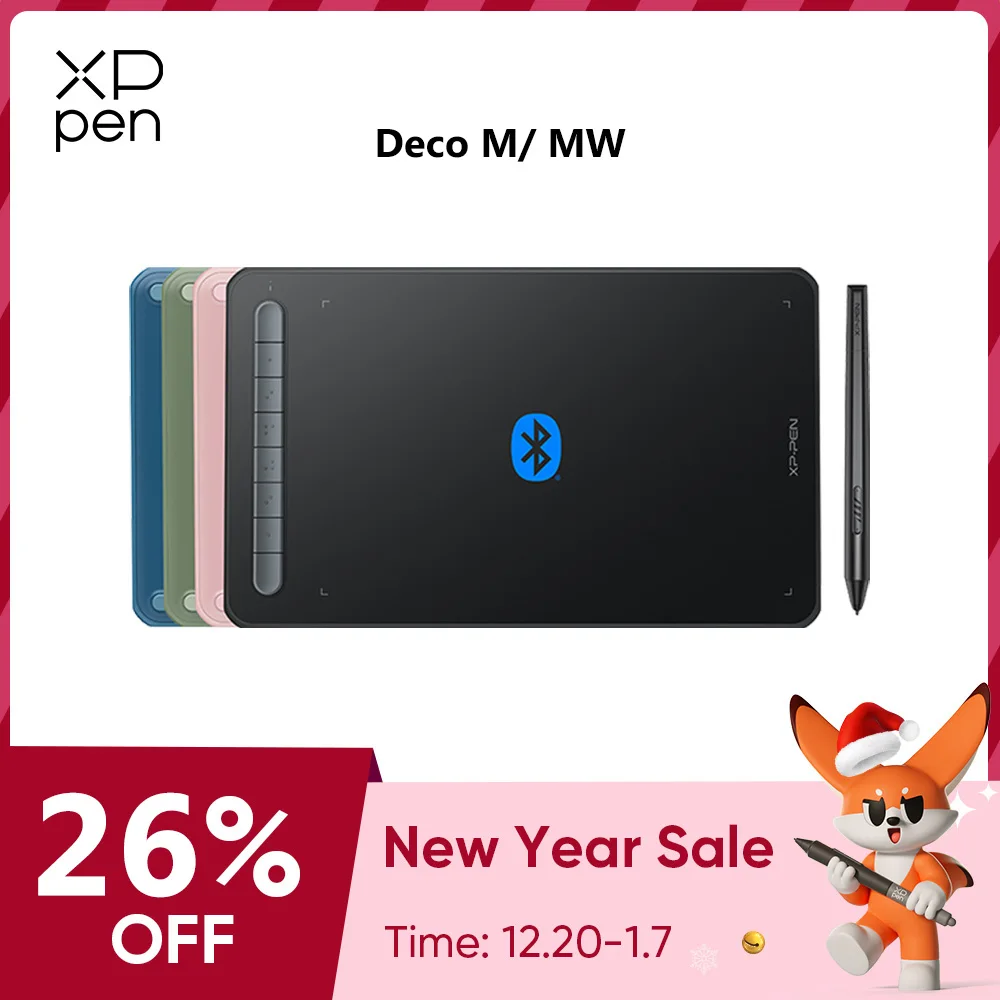 XPPen-Deco-M-MW-Tablets-de-Desenho-Digital-Sem-Fio-8-5-polegada-Tablet ...