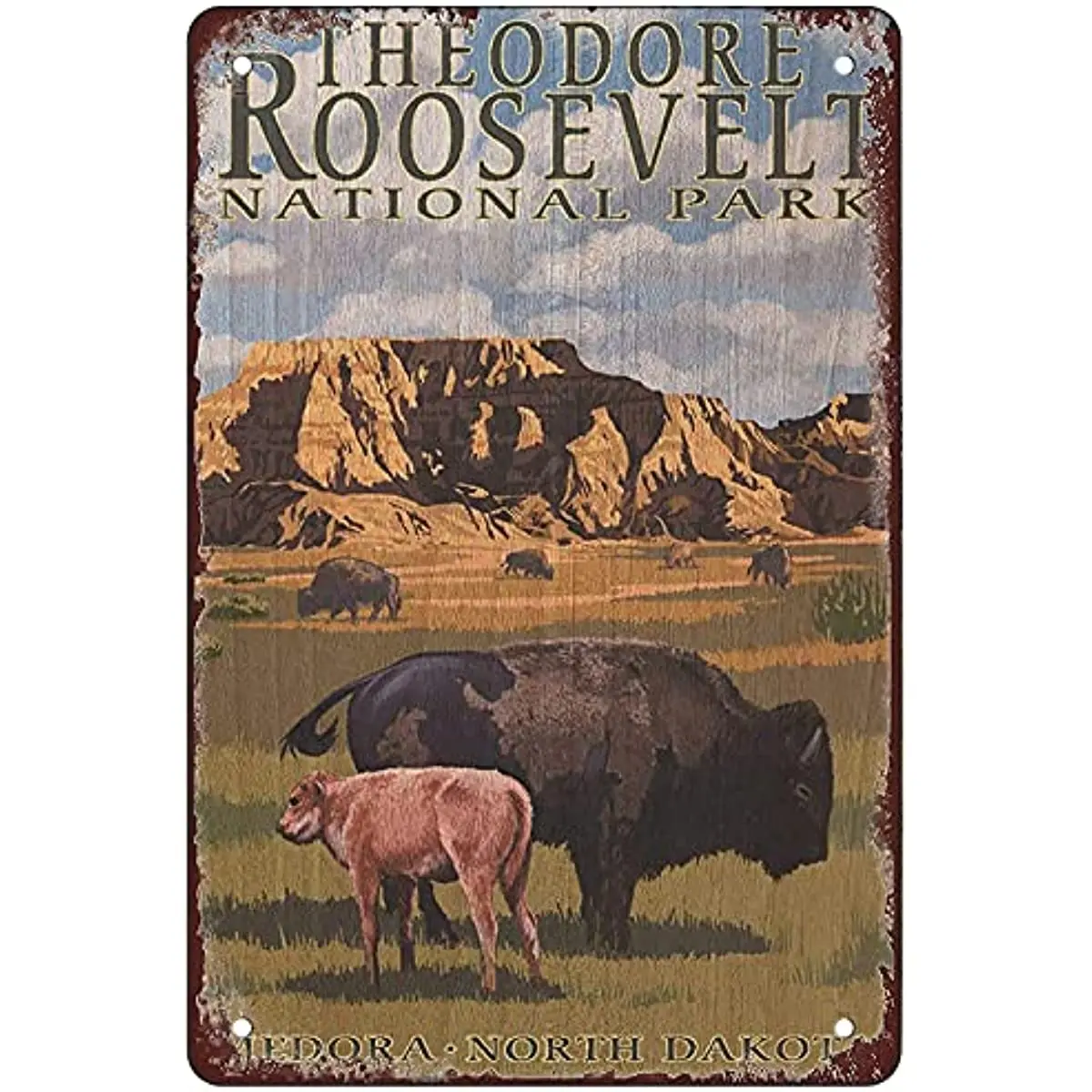 Retro-Funny-Sheet-Metal-Tin-Sign-North-Dakota-Theodore-Roosevelt ...