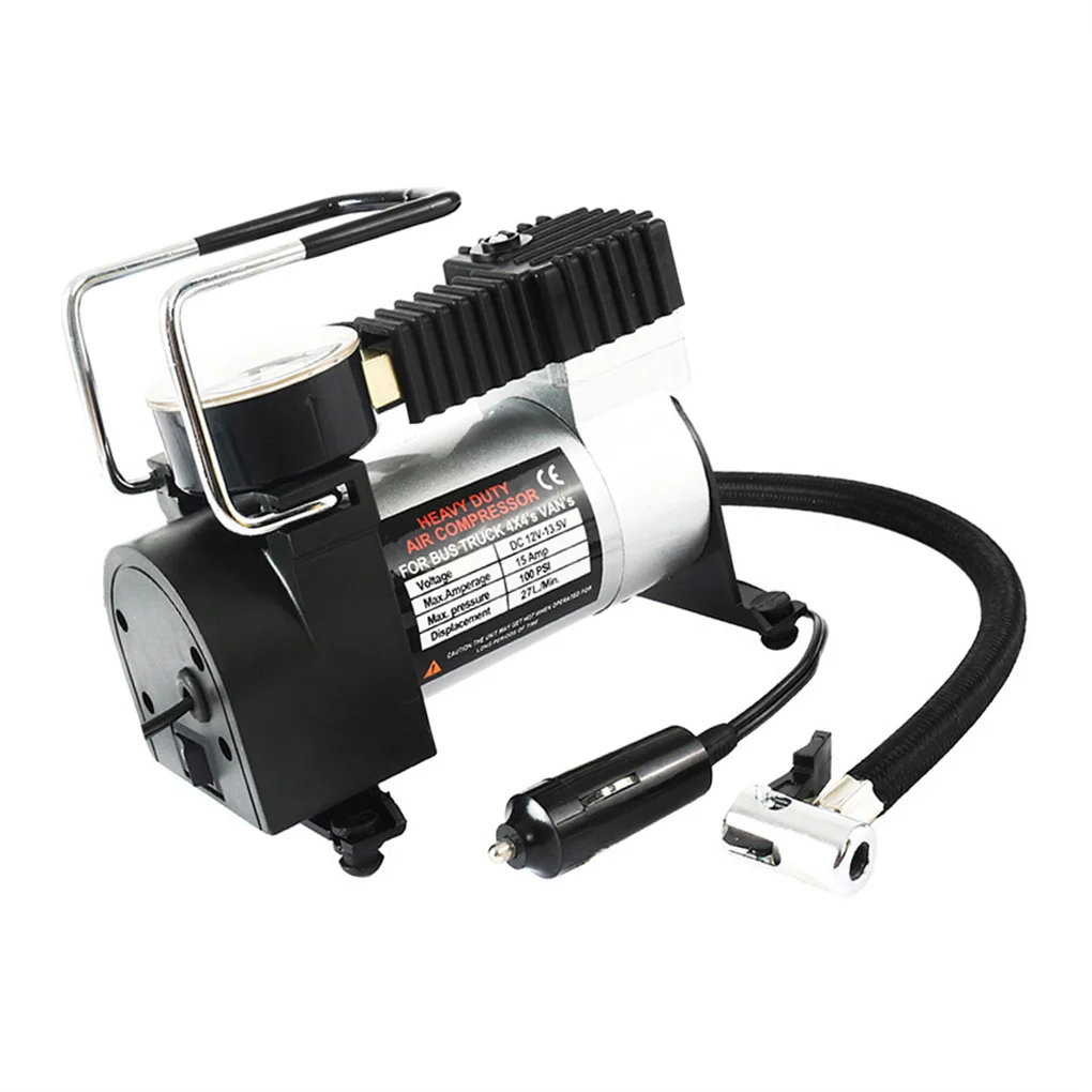 12v 220v Air Compressor Portable Car Inflator Pump Double Cylinder