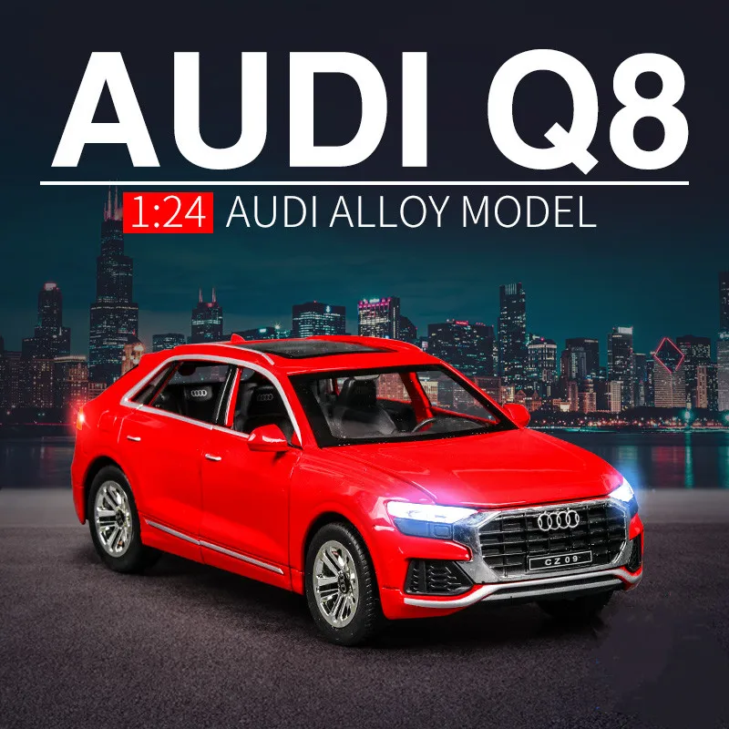 1/24 AUDI Q8 SUV Alloy Car Model Diecasts Metal Simulation Toy Vehicles ...