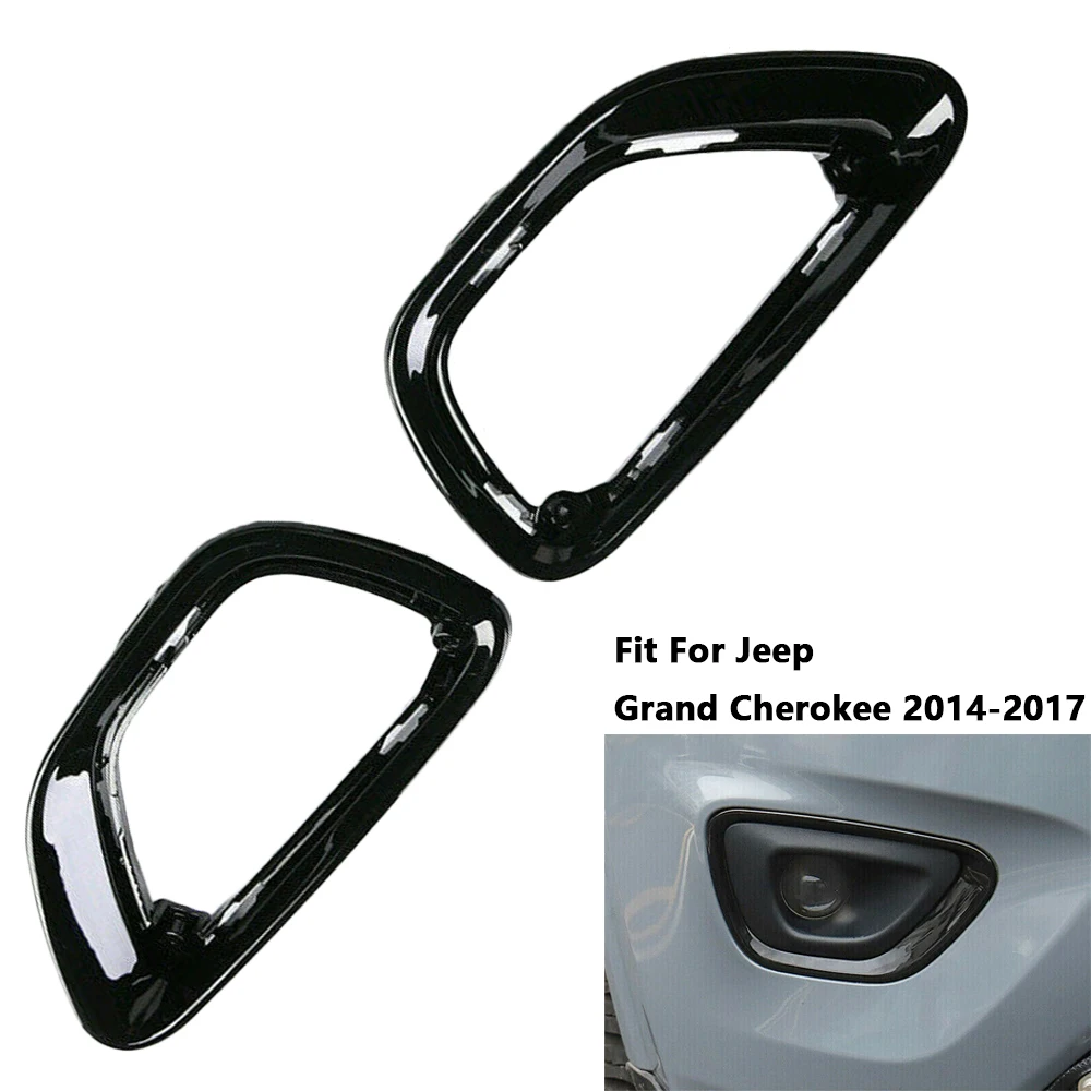1Pair-Fog-Lamp-Cover-Frame-Trim-For-Jeep-Grand-Cherokee-2014-2015-2016 ...