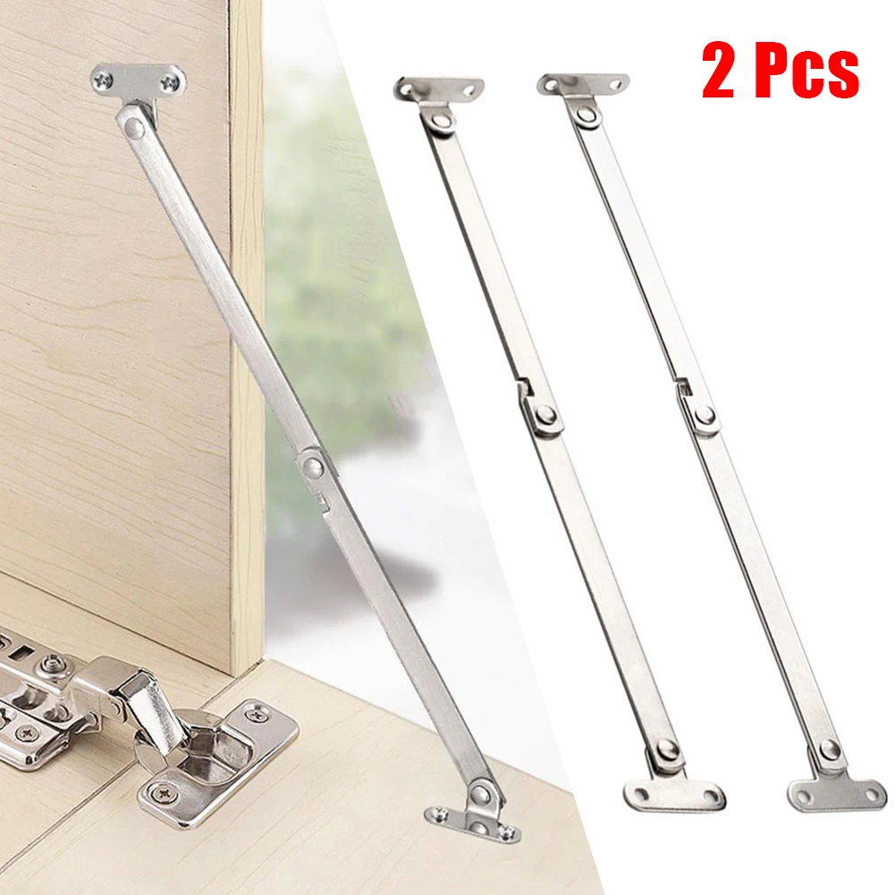 2PCS-Stainless-Steel-Folding-Pull-Rod-Cabinet-Door-Movable-Lift-Up ...