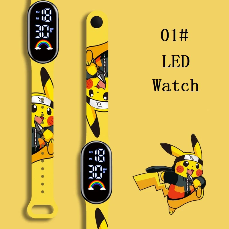 Pokemon-Strap-LED-Electronic-Watch-Fashion-Colorful-Bracelet-Touch ...