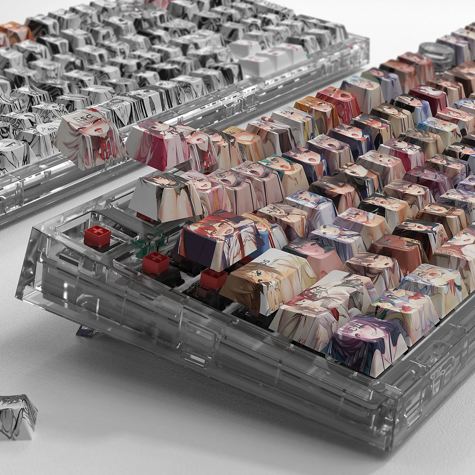 Anime-Keycaps-para-teclado-mec-nico-Double-Shot-Pbt-Backlit-Keycaps-60 ...