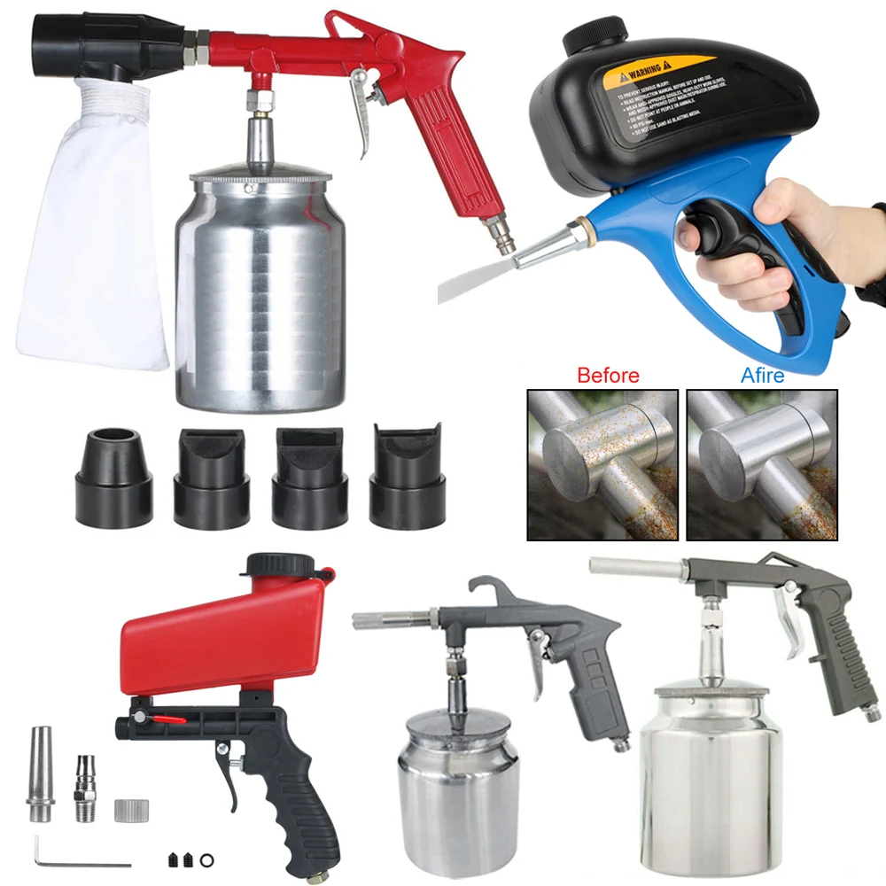 Pneumatic-Anti-rust-Sand-Blasting-Machine-Kits-Portable-Adjustable ...