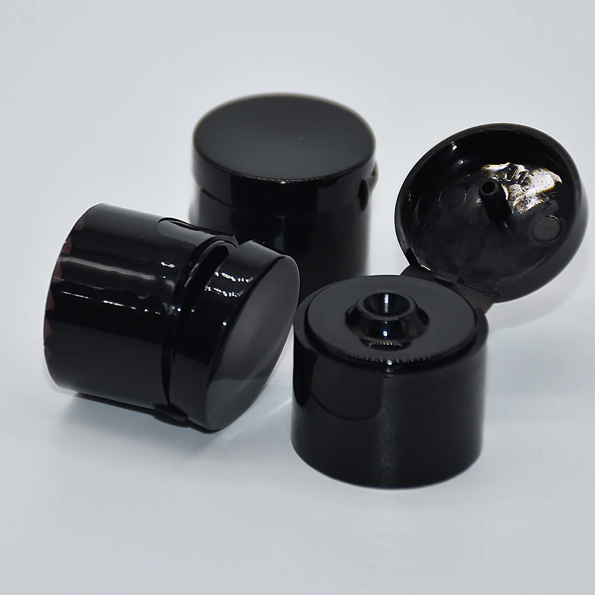 25pcs/Lot,Black Bottle Cap,18MM Flip Lid,Plastic Cover Usd To Shampoo ...