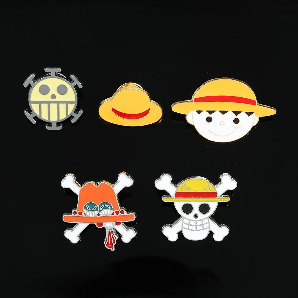 One-Piece-Brooch-Anime-Cartoon-Monkey-D-Luffy-Skull-Backpack-Clothing ...