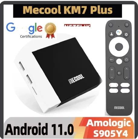 Genuino-MECOOL-KM7-Plus-Smart-TV-Box-Android-11-Netflix-4k-Google-TV-2G ...
