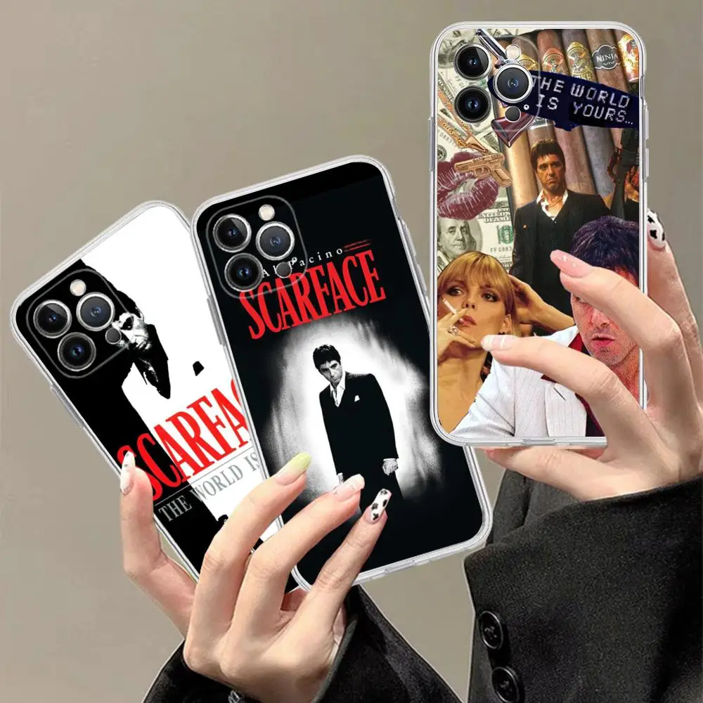 Scarface-Tony-Montana-Phone-Case-For-iPhone-15-14-13-12-Mini-11-Pro-XS ...
