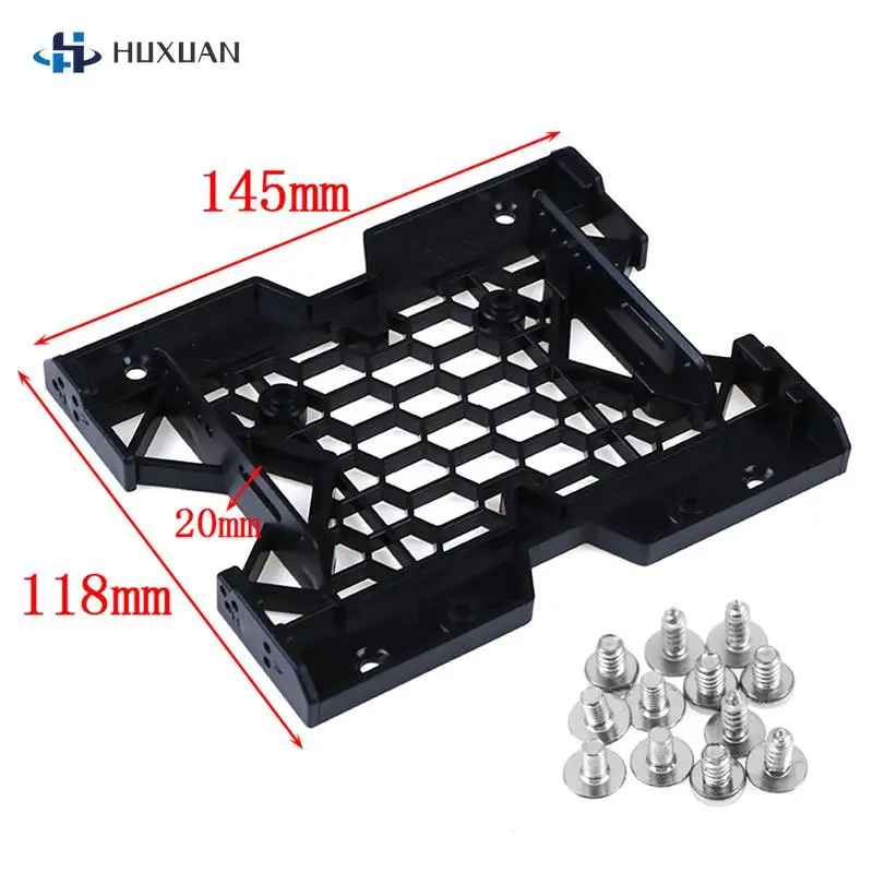 1pc 5.25" To 3.5" 2.5" HDD Adapter Tray Bracket Mounting Cooling Fan ...