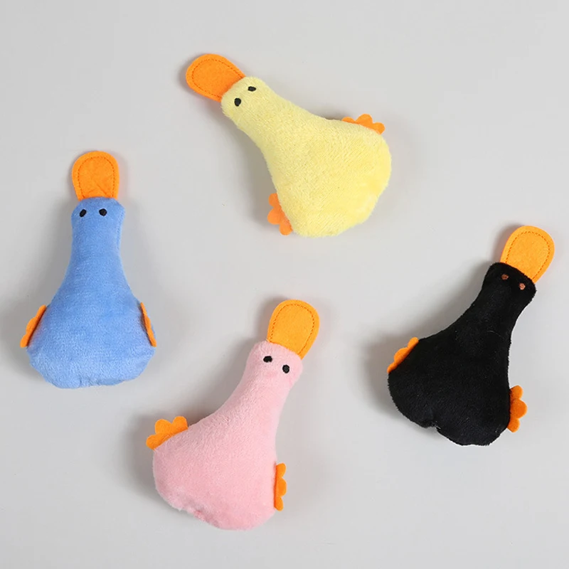Cute-Cat-Toys-Funny-Interactive-Plush-Duck-Cat-Toy-Mini-Teeth-Grinding ...