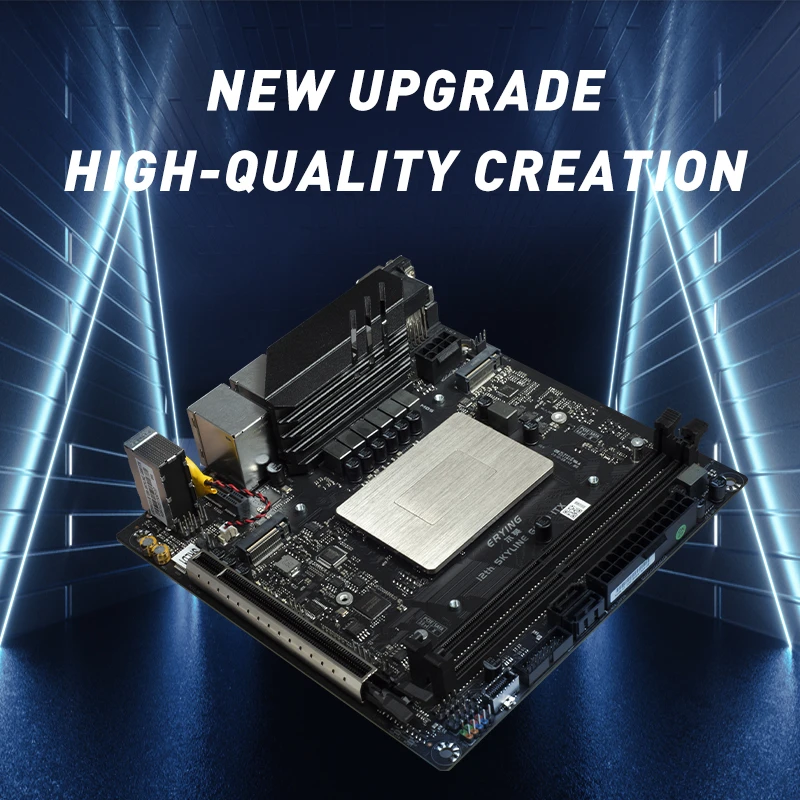 ERYING 게이밍 PC 마더보드, 온보드 CPU 코어 i7 12700H i7 12700H (ES 없음) 또는 i7 12650H 또는 i5 12500H Mini ITX 메인 ...