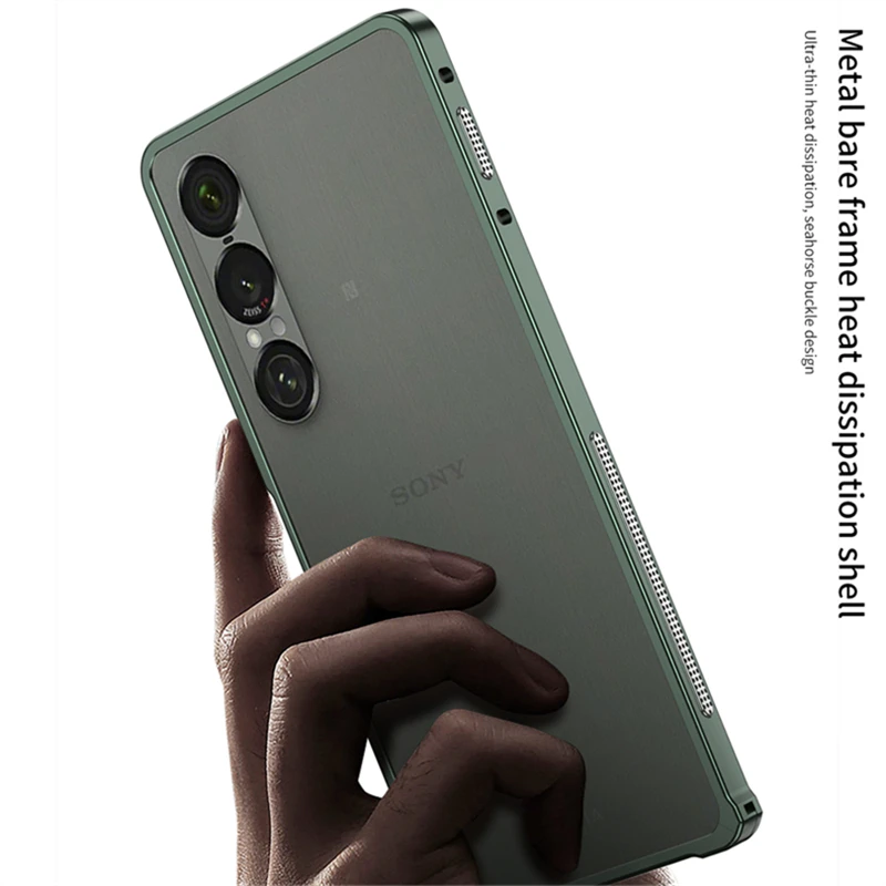 Cooling Medium Frame Case with Aluminium Alloy Metal Border for Sony ...