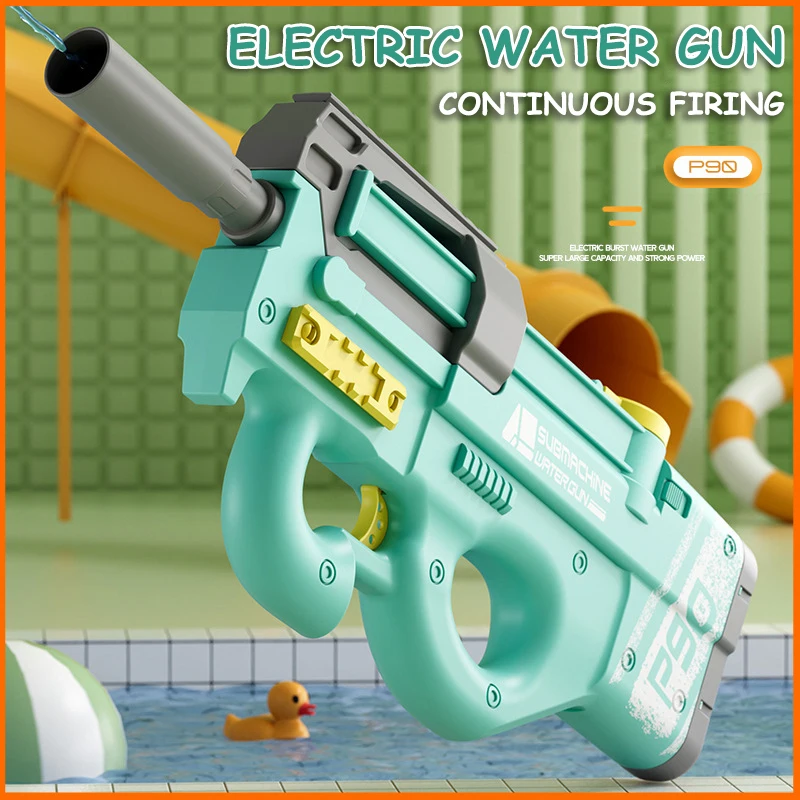 High-Speed-Electric-Water-Gun-P90-Summer-Outdoor-Child-Toys-12m-Range ...