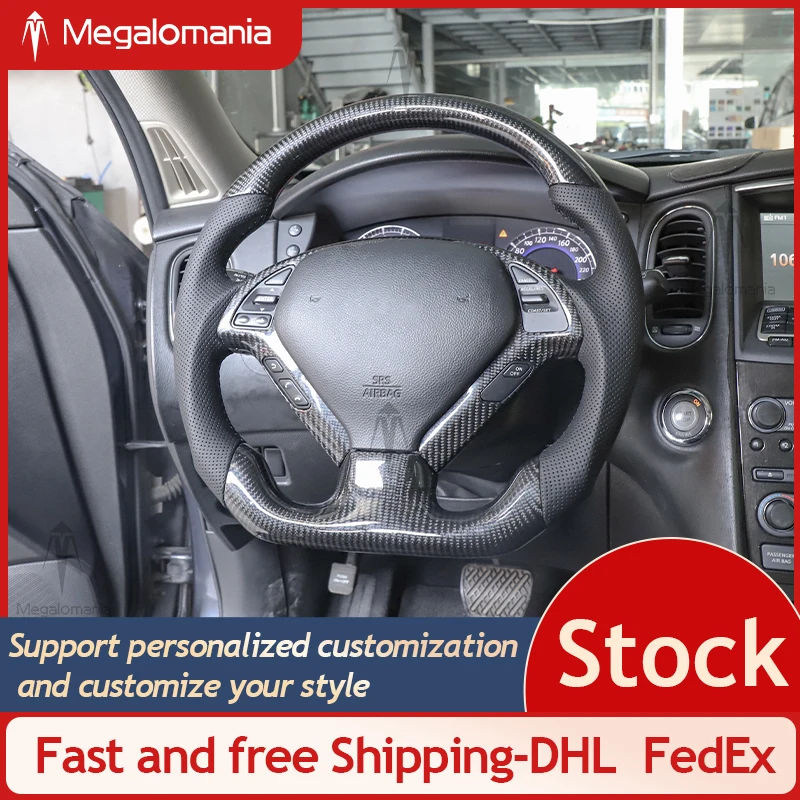 Volante-in-fibra-di-carbonio-per-Infiniti-G25-G37-G35-2007-2013-volante ...