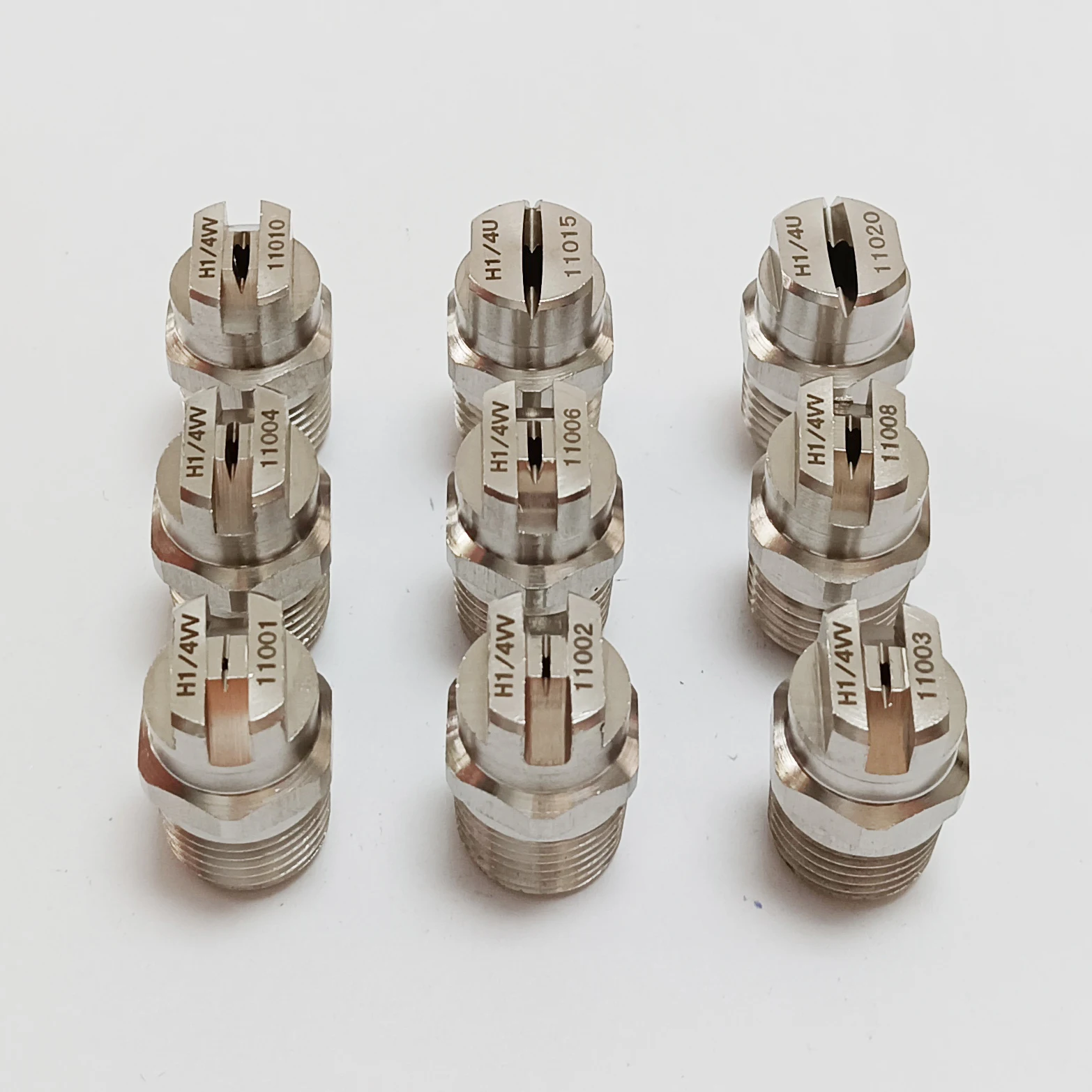1pcs 1/4"-BSPT High quality Spray angle 110° 1stainless steel flat fan ...