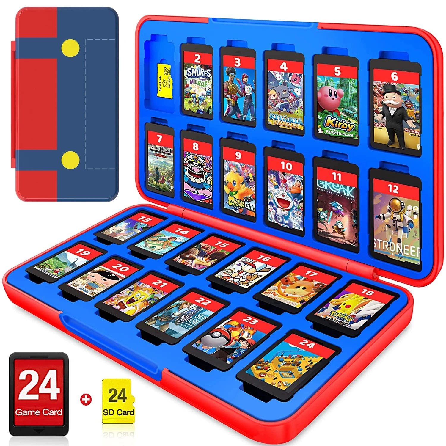 24-In-1-Nintend-Switch-Game-Card-Storage-Case-Magnetic-3D-Silicone ...