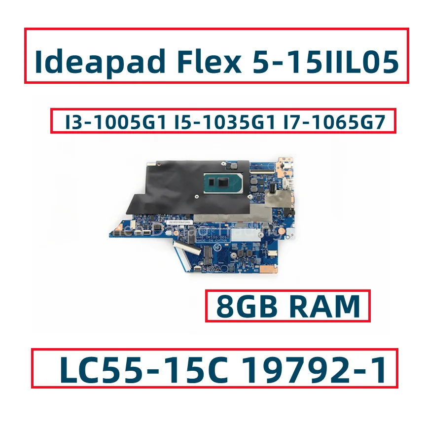 LC55-15C 19792-1 For Lenovo Ideapad Flex 5-15IIL05 Laptop Motherboard ...