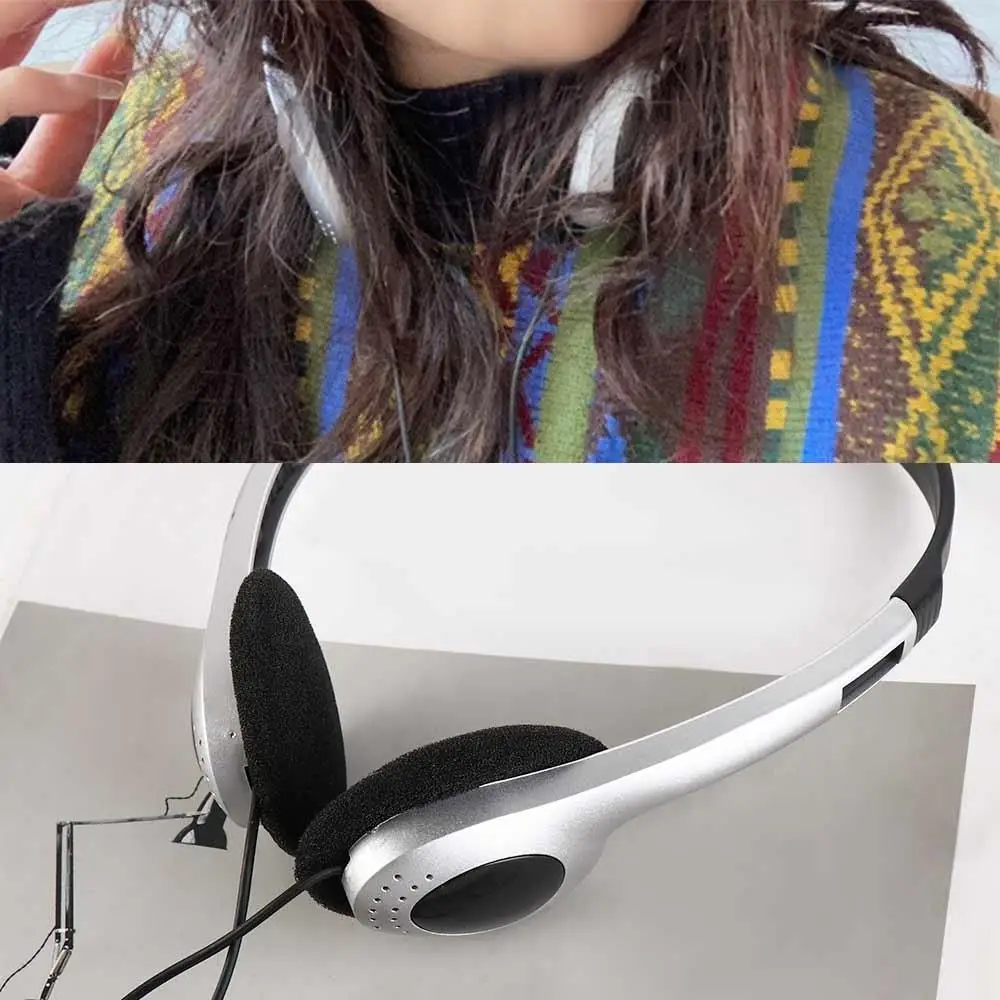 Wired-Retro-Headphone-Personality-Over-Ear-Earbud-3-5mm-Retro-Headset ...