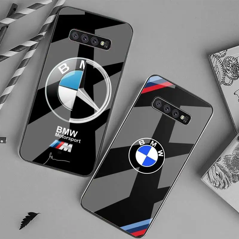 Luxury M-power Bmw Car Phone Case Phone Case Tempered Glass For Samsung ...