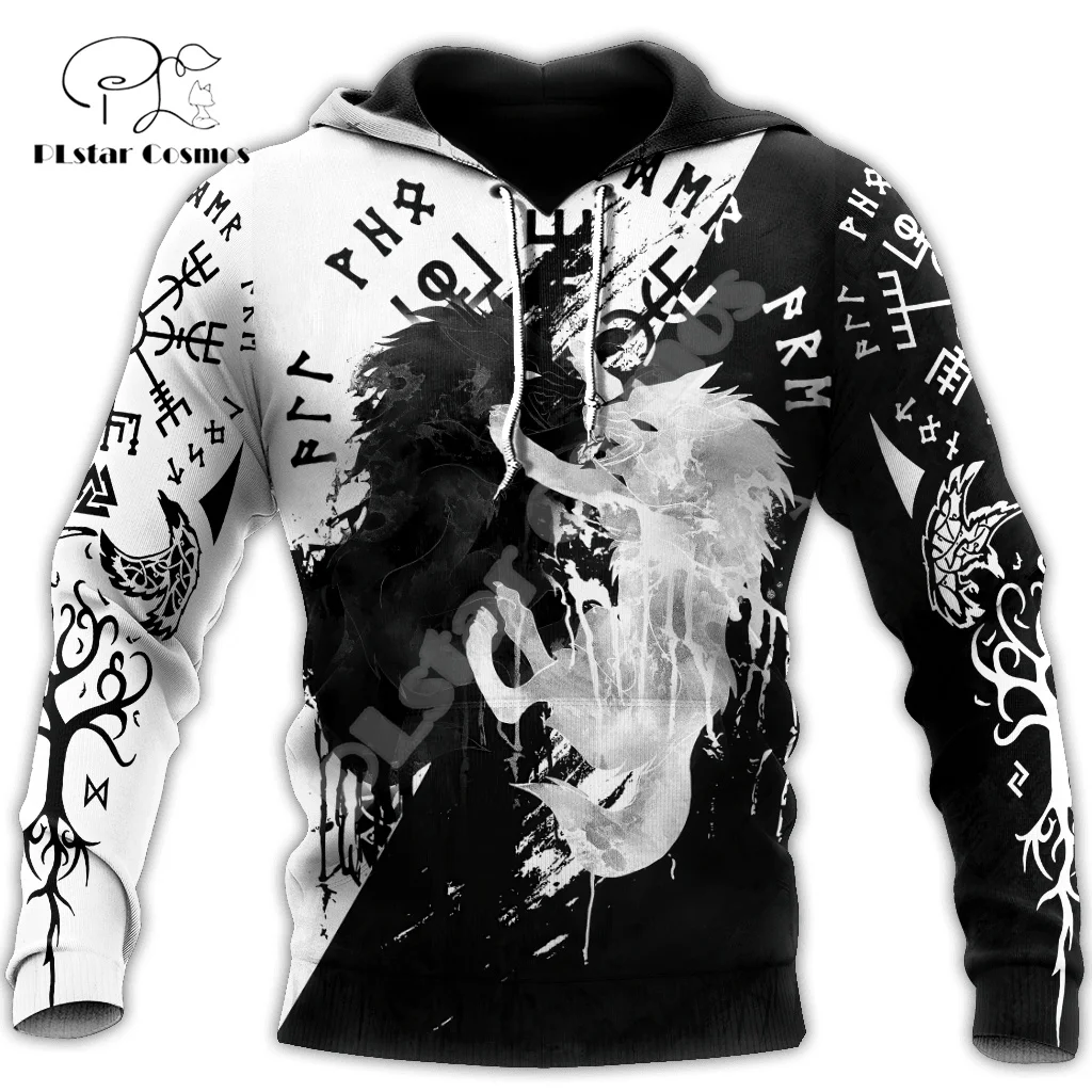 NewFashion-Newest-Nordic-Mythology-Warrior-Odin-Fenrir-Wolf-Tattoo-3DPrint-Men-Women-Pullover ...
