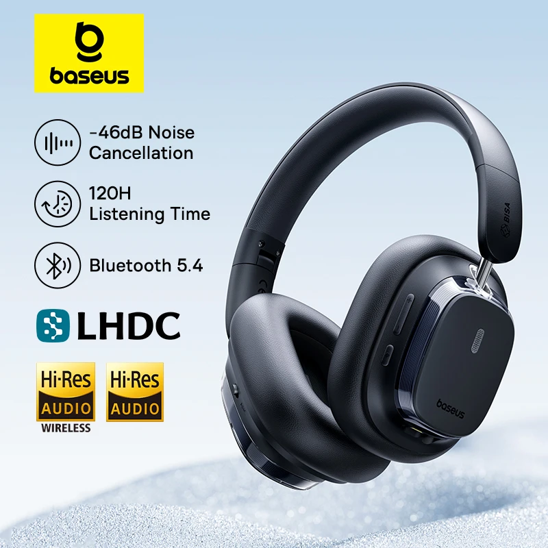 Baseus-Bowie-10-Max-Wireless-Headphones-Hybrid-46dB-Noise-Cancelling ...