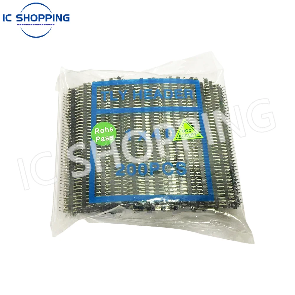 200PCS-1X40P-1-40Pin-40Pin-Pitch-2-54mm-2-0mm-Straight-Single-Row-of ...