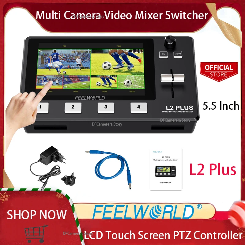 FEELWORLD-L2-Plus-Multi-Camera-Video-Mixer-Switcher-5-5-Inch-LCD-Touch ...
