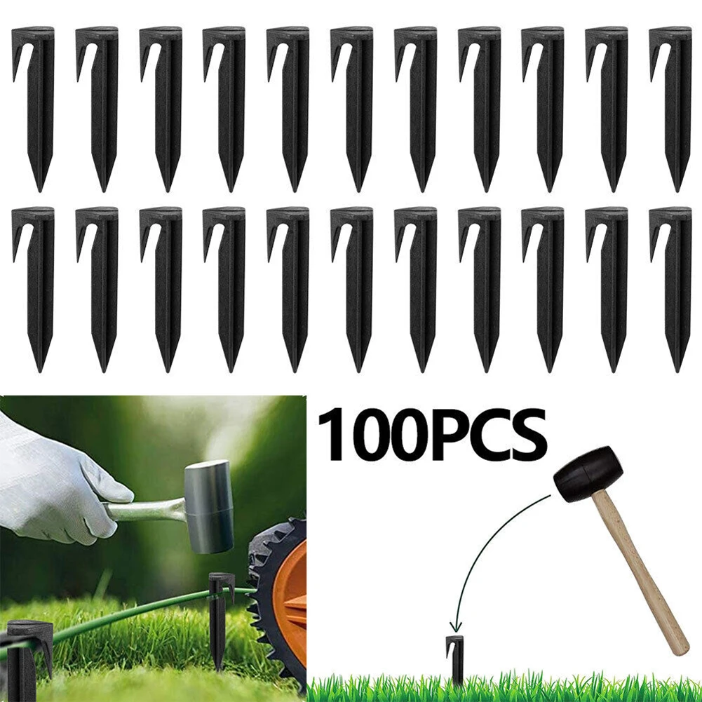 100pcs-Garden-Lawn-Mower-Peg-Boundary-Nail-Plastic-Ground-Pegs-for-Robotic-Lawnmower-Boundary ...