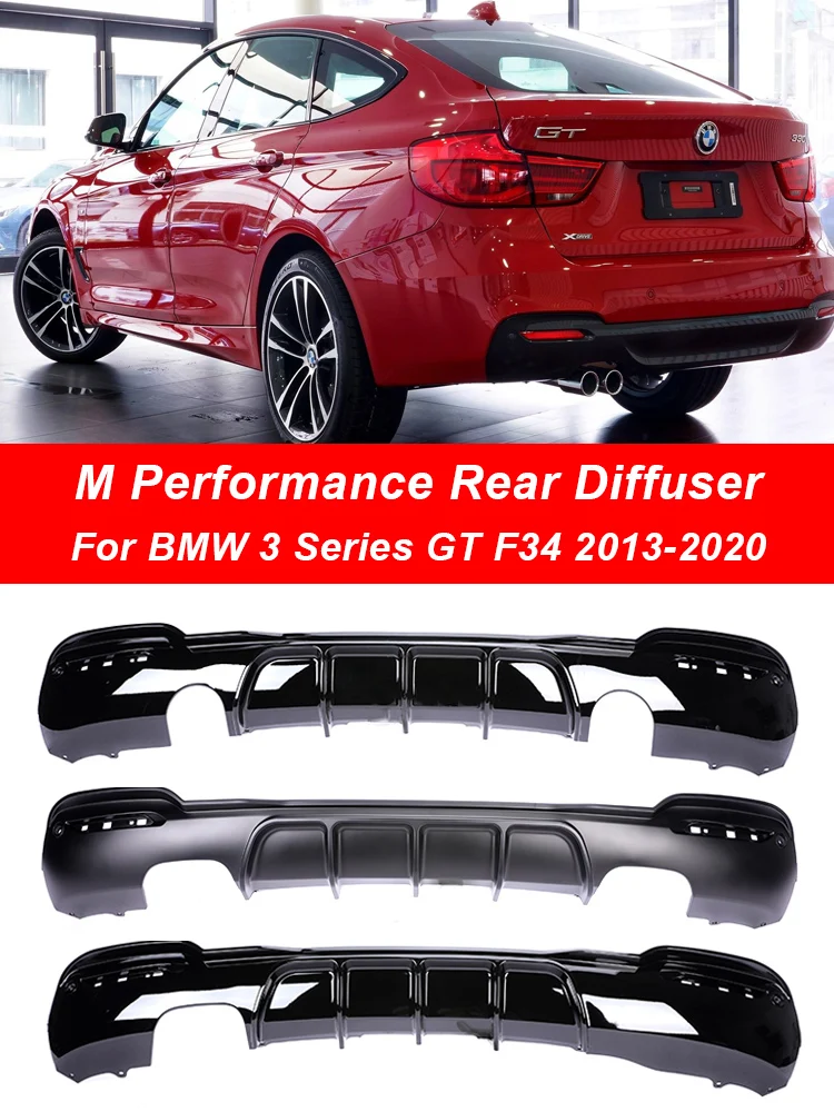 For-BMW-3-Series-GT-F34-2013-2020-Carbon-M-Performance-M-Tech-Back-Lip ...