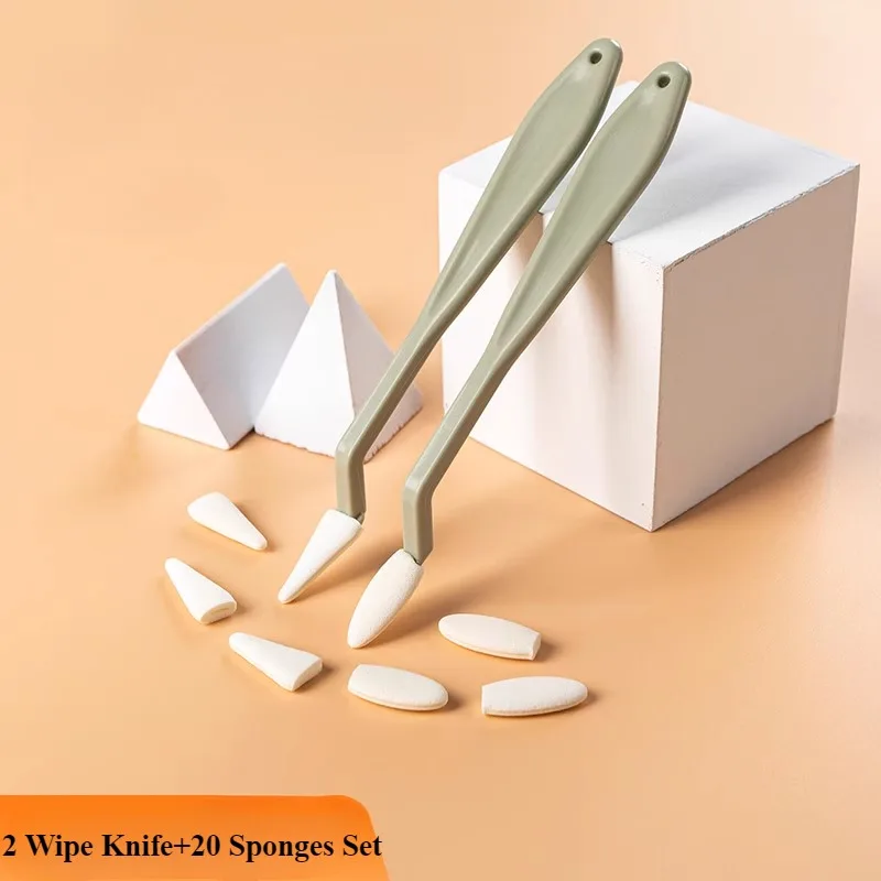 2-Art-Sketch-Wipe-Knife-20pcs-Washable-Brush-Sponge-Highlight-Artist ...