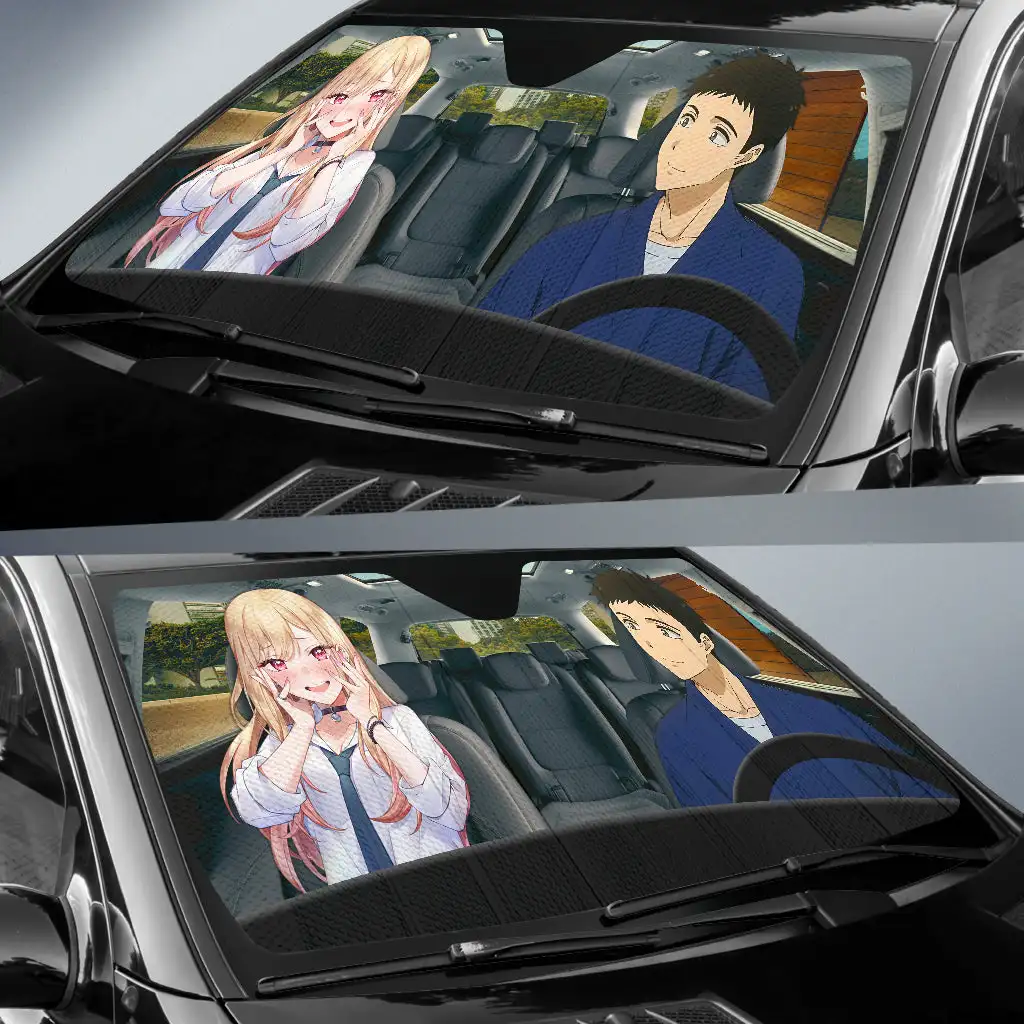 Anime Girl Looking Out A Car Window