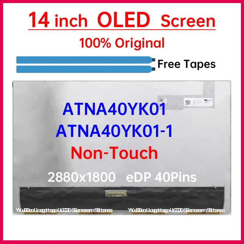 14 Inch OLED Screen ATNA40YK01-1 ATNA40YK01-0 For Lenovo ThinkPad T14s ...
