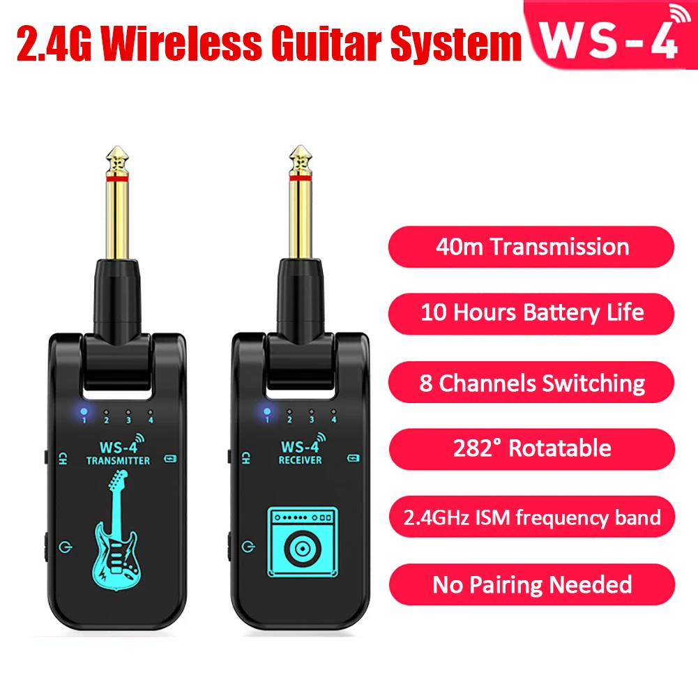 2-4GHZ-Wireless-Guitar-System-Built-in-Rechargeable-Audio-Transmitter ...