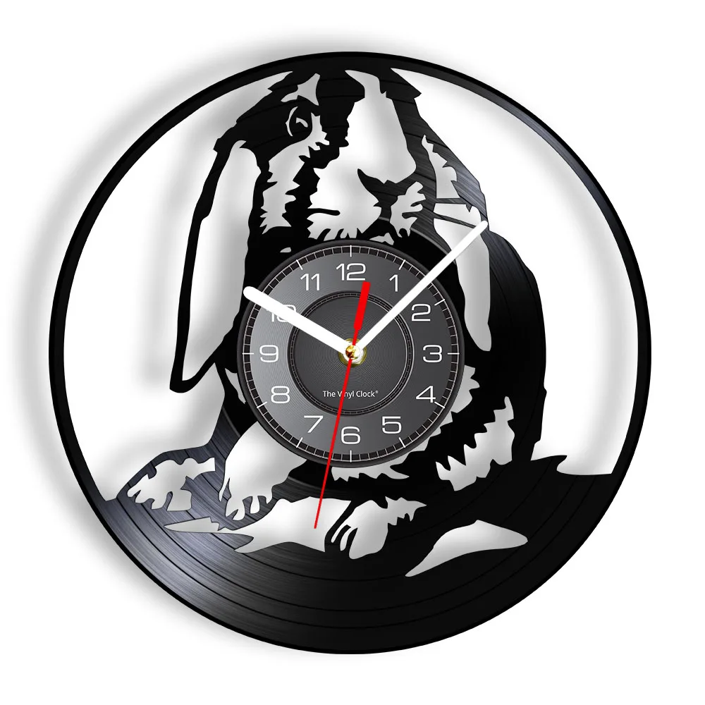 Rabbit-Gramophone-Record-Wall-Clock-Cute-Animal-Pet-Vinyl-Album-Re ...