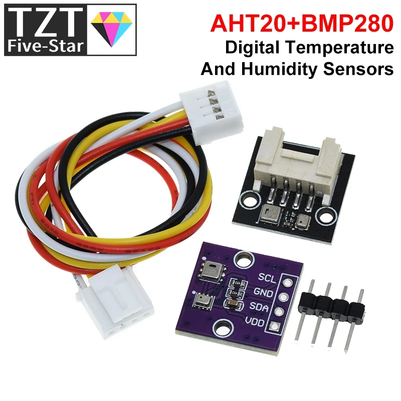Aht20+bmp280 Temperature Humidity And Air Pressure Module High-precision Digital Temperature ...