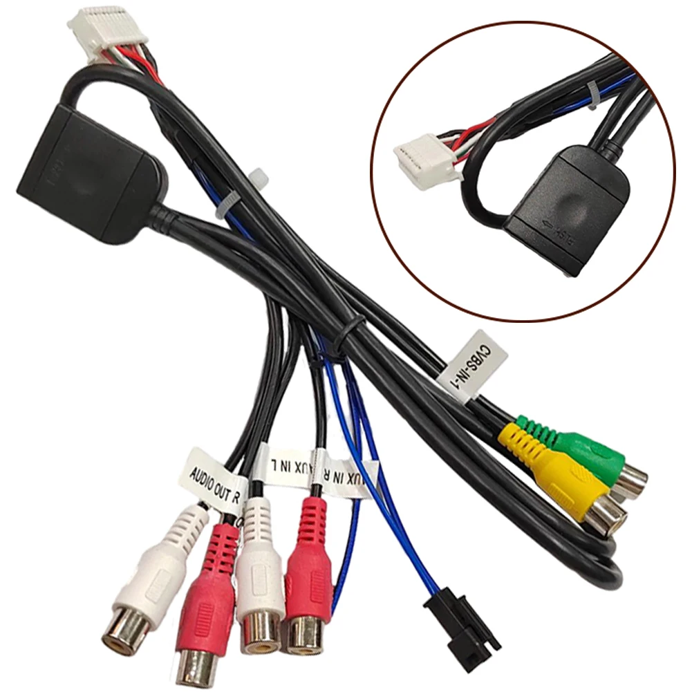 Car-Stereo-Radio-Cable-20-Pin-Plug-RCA-Output-AUX-Wire-Harness-Wiring ...