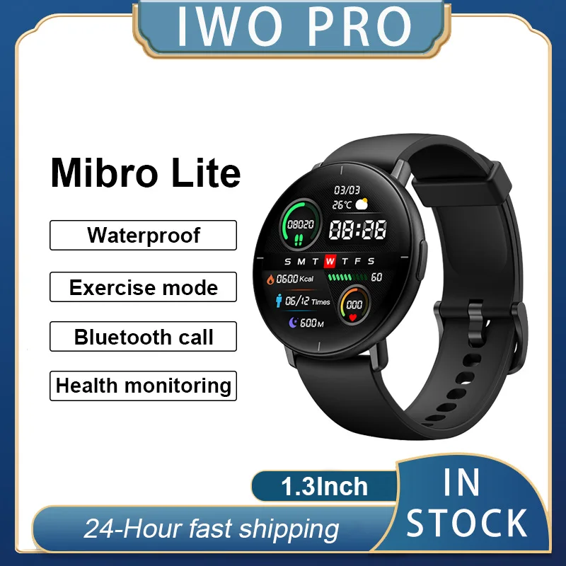 IWO-PRO-2023-Mibro-Lite-Smartwatch-Man-Woman-Sleep-Monitoring-NFC-GPS ...