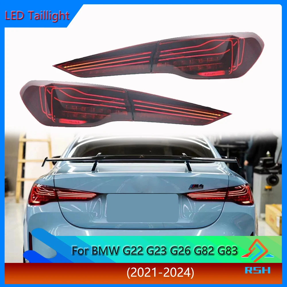 Full LED CSL Laser Tail Lights For BMW M4 G82 G83 4 Series G22 G23 G26 ...