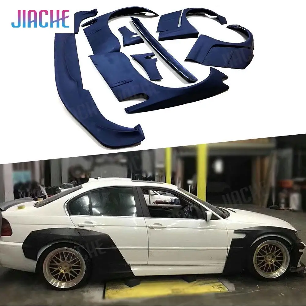 Kit-de-corpo-largo-do-carro-para-BMW-E46-Sedan-FRP-Body-Kits-tampa-l ...