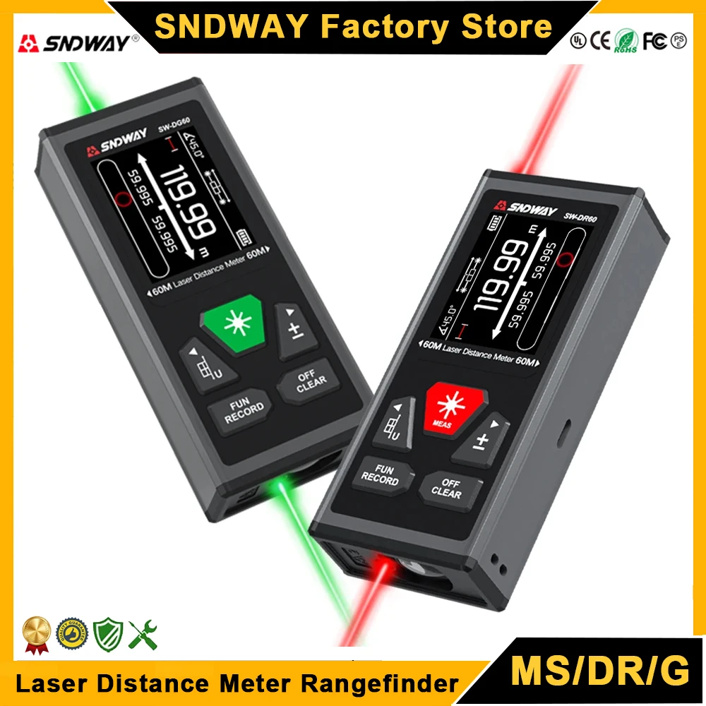 SNDWAY-Digital-Rangefinder-Professional-Laser-Distance-Meter-Laser ...