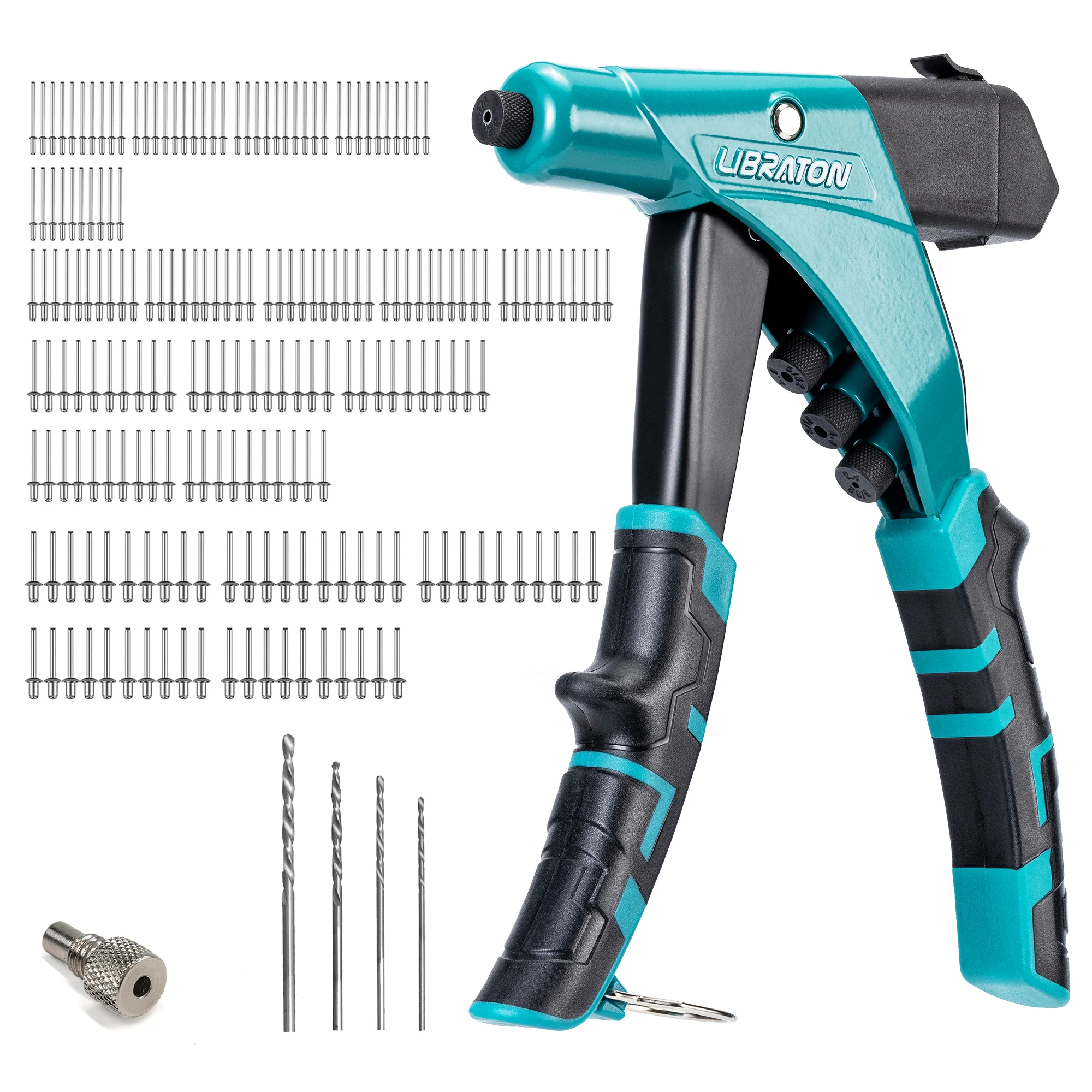 LIBRATON-Heavy-Duty-Rivet-Gun-Kit-Professional-One-Handed-Pop-Rivet-Gun ...