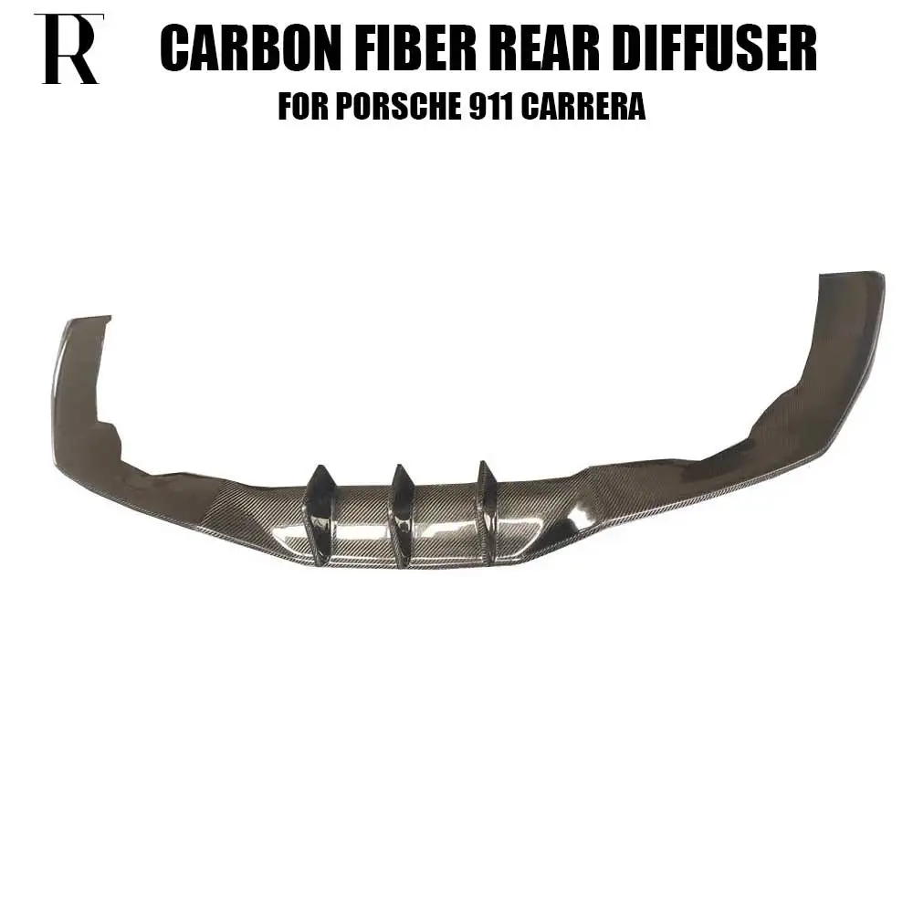 OC-Style-Carbon-Fiber-Rear-Bumper-Lip-Diffuser-Splitter-for-Porsche-992 ...