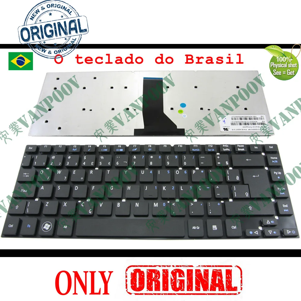 New BR Notebook Laptop keyboard For Acer Aspire E5 471G 421G 422G 472G ...