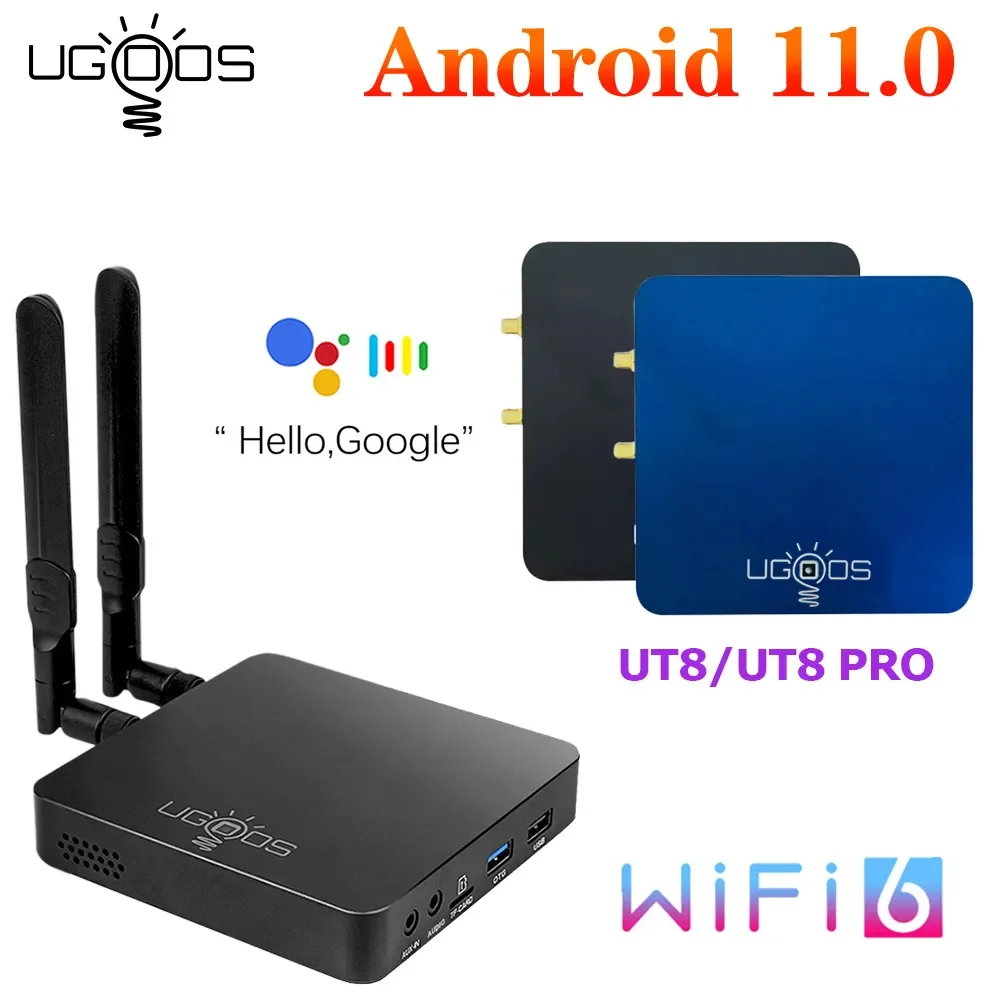 UGOOS UT8 PRO TV BOX Android 11.0 DDR4 8GB RAM 64GB ROM RK3568 WiFi6 ...